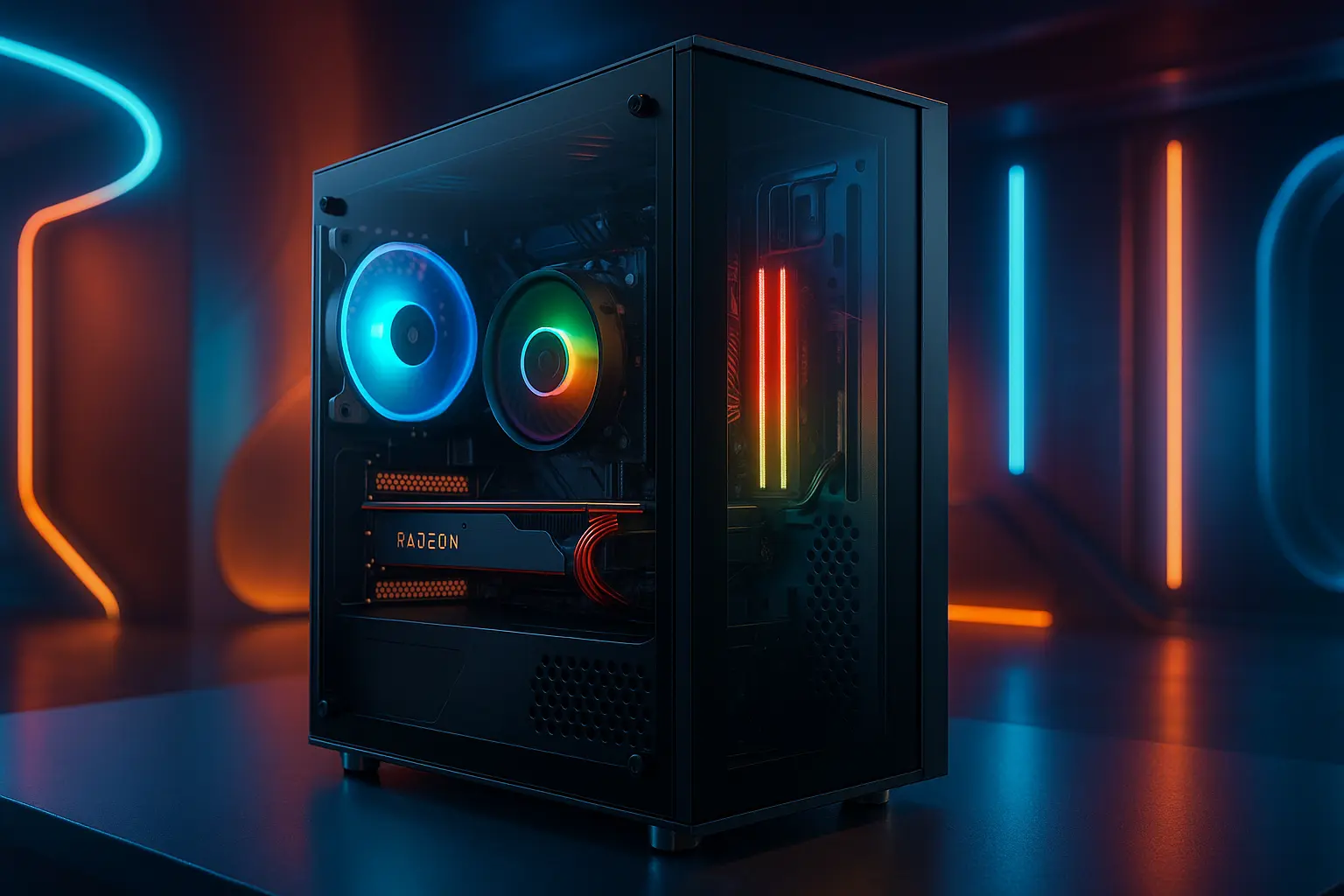 PC Gamer Ryzen 5 8600G com Radeon 760M: Potência e Praticidade