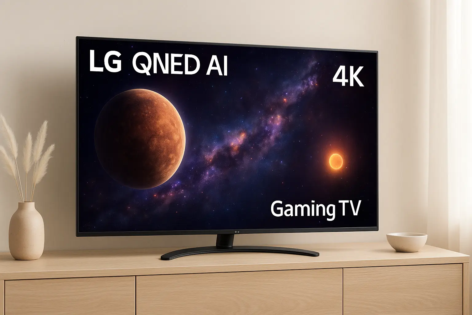 Principais Cinco Smart TV LG QNED AI Gaming TV 4K 55