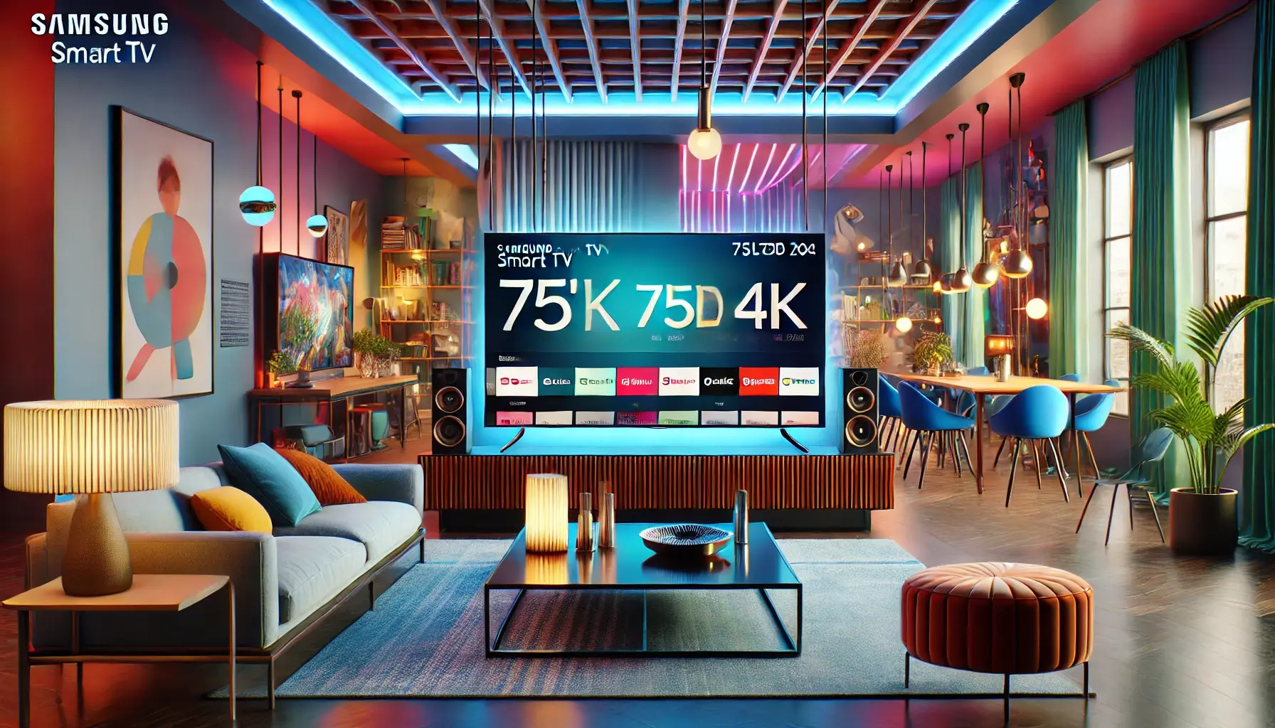 Samsung Smart TV 75" QLED 4K 75Q70D 2024: Desempenho e Design Inovador