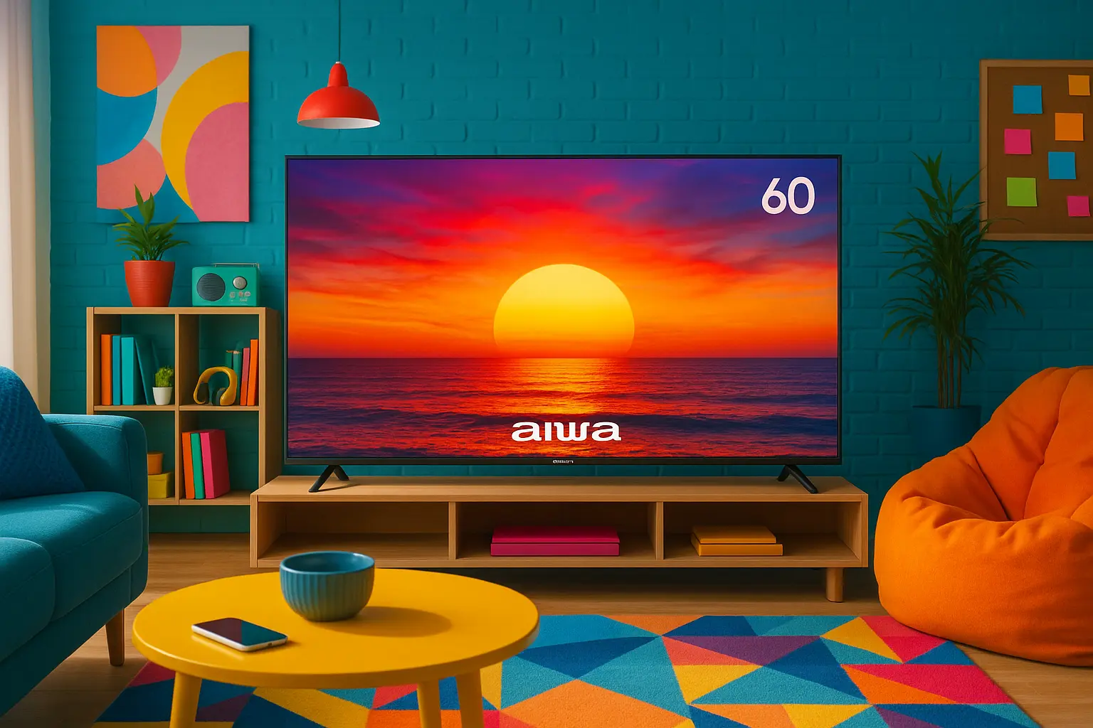 6 TV Aiwa 60 com design premium por preço justo em 2025