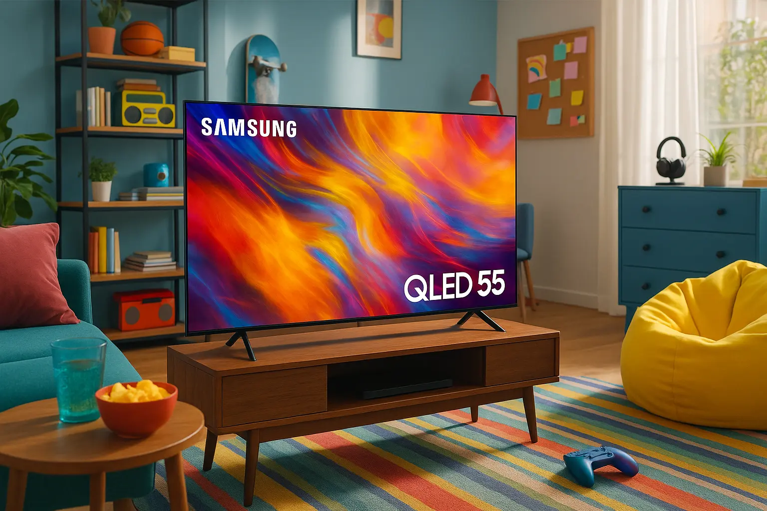 6 QLED 55 Samsung Q60 com desempenho turbinado para 2025